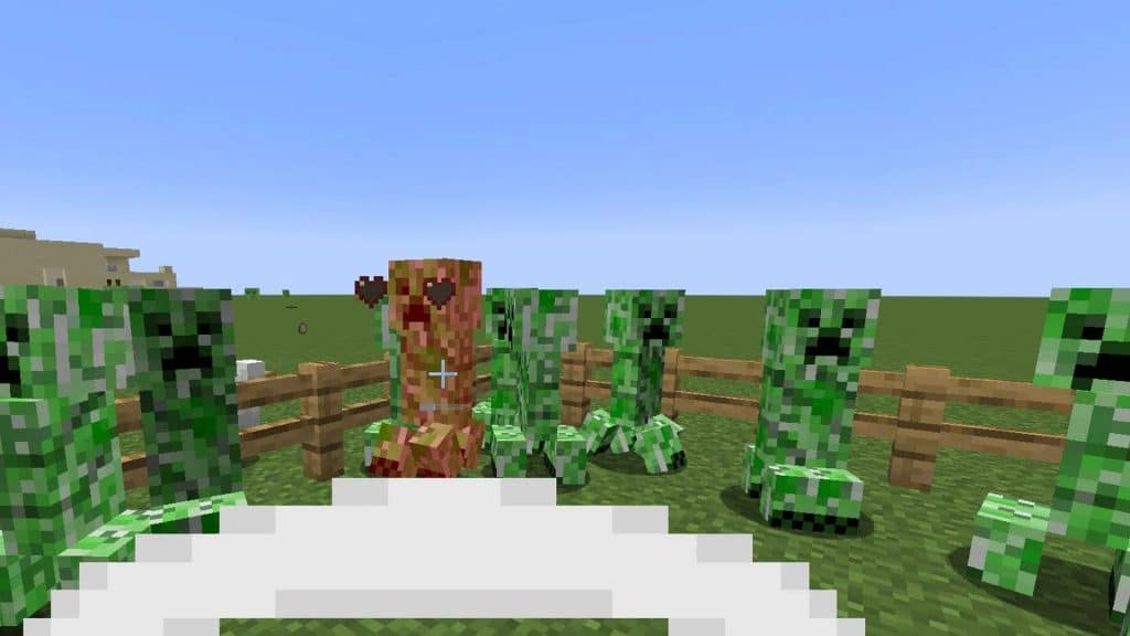 Minecraft sword with Sweeping Edge enchantment